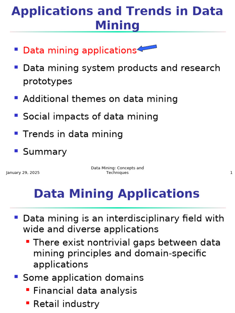 Data Mining Applications and Trends | PDF | Dependent And Independent ...