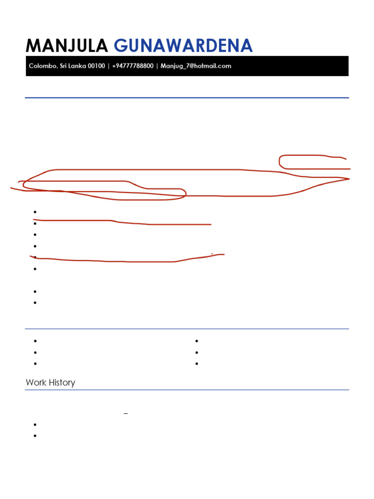 Manjula - Gunawardena - Resume Feb 2023 | PDF | Regulatory Compliance ...