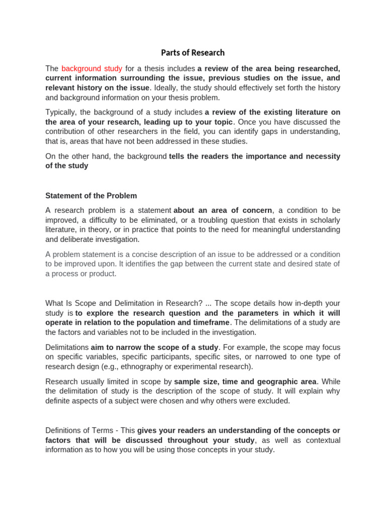 Parts-of-Research (2) | PDF | Sampling (Statistics) | Data Analysis