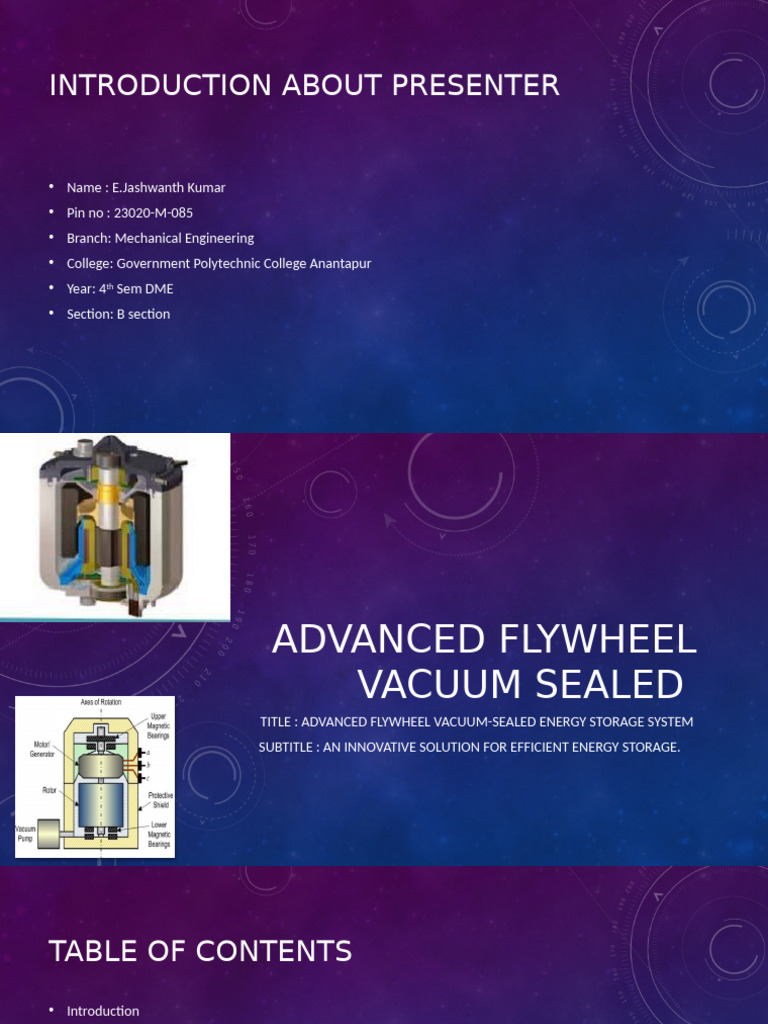 Vacuum-Sealed Flywheel Insights | PDF | Energy Storage | Vacuum