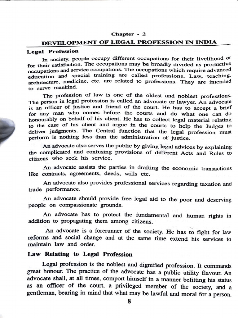 Professional Ethics | PDF | Advocate | Lawyer