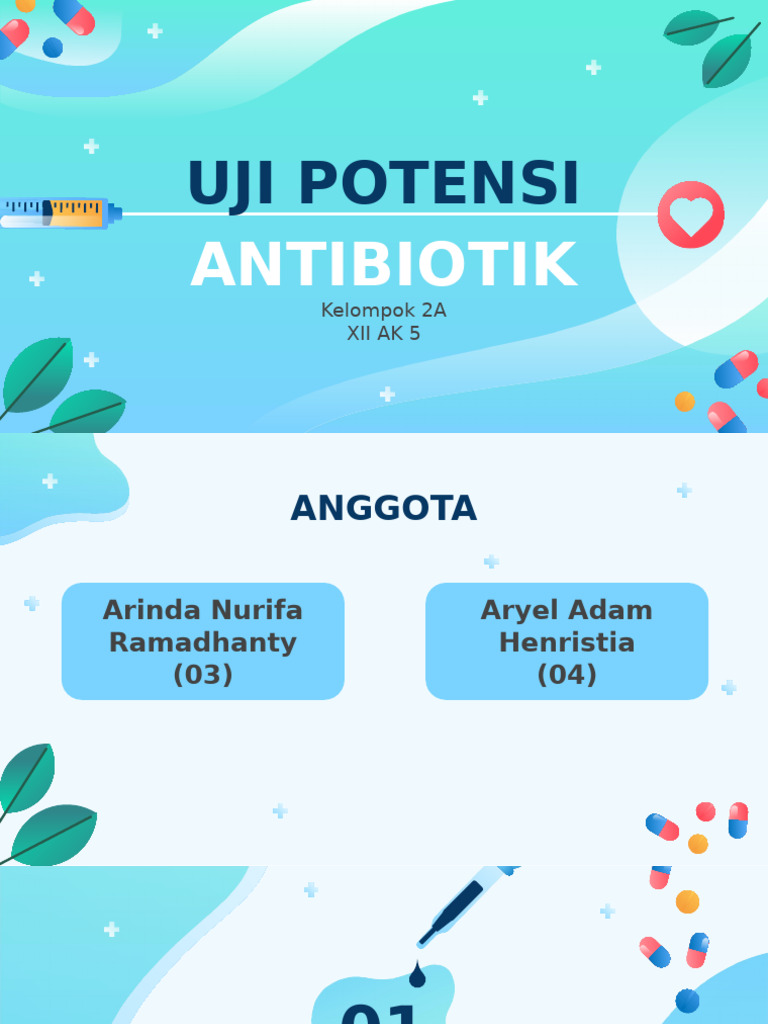 Kelompok 2A - Uji Potensi Antibiotik | PDF