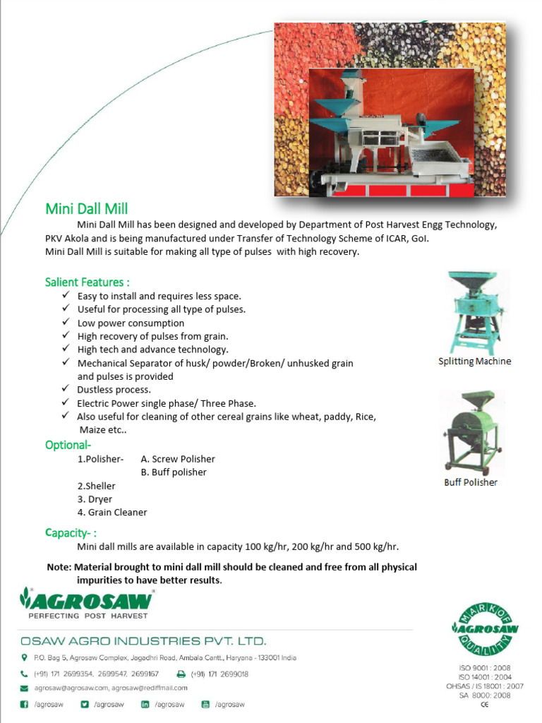Mini Dall Mill | PDF