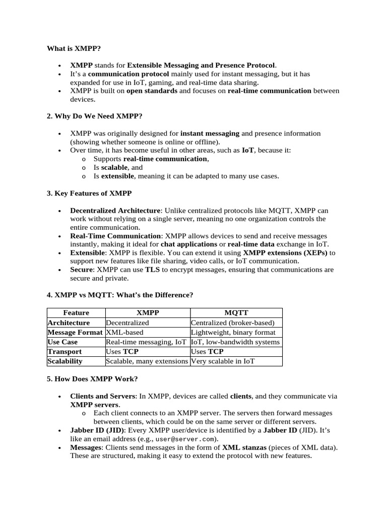 XMPP | PDF | Network Service | Computing XMPP | PDF | Network Service | Computing