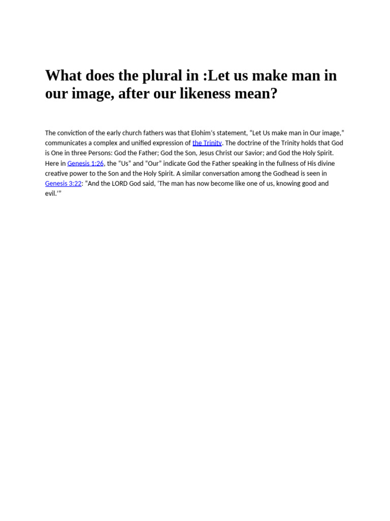 What Does The Plural in | PDF