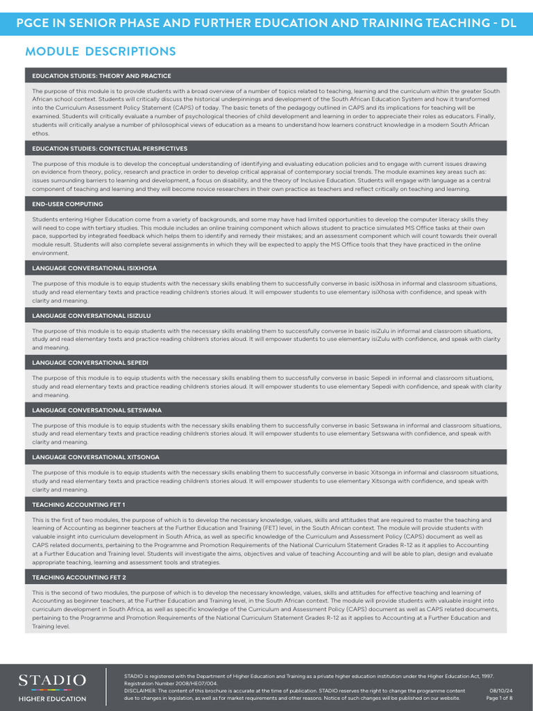 SOE---PGCE-in-Senior-Phase-and-Further-Education-and-Training-Teaching ...