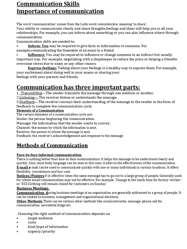Notes Emp Skills 2024 | PDF | Communication | Operating System