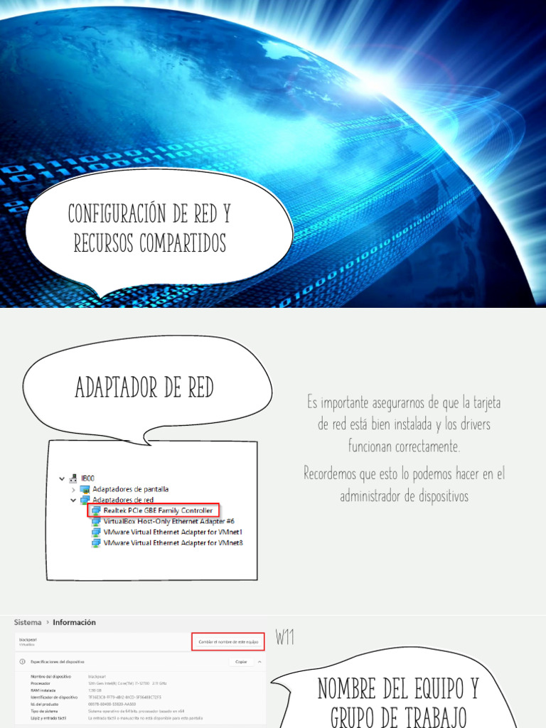 3 - Configuración de La Red y Recursos Compartidos | PDF | Dirección IP | Red de computadoras