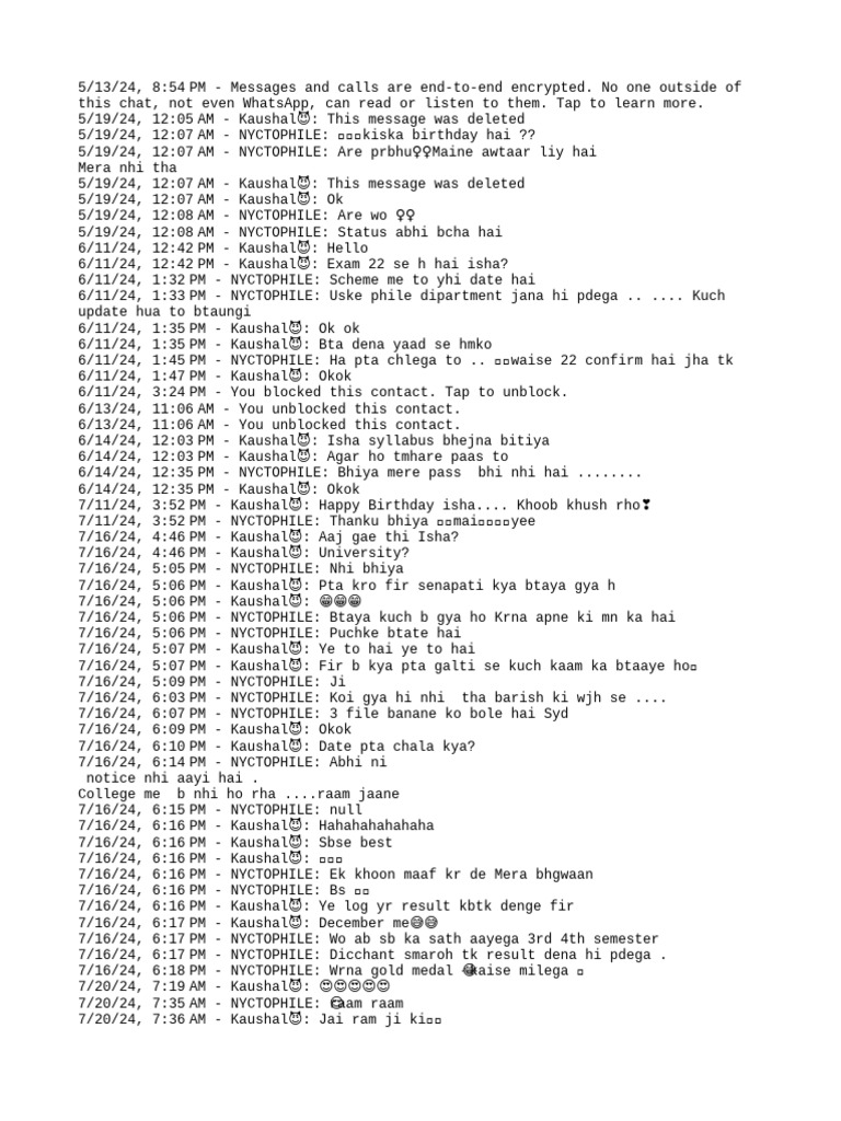 WhatsApp Chat With Kaushal? | PDF