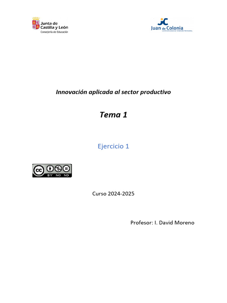 Ejercicio1_Tema1 | PDF | Innovación | Informática