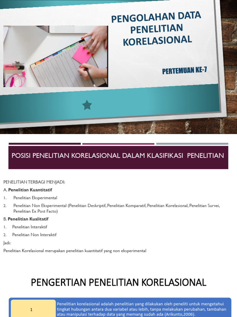 Pengolahan Data Korelasional | PDF