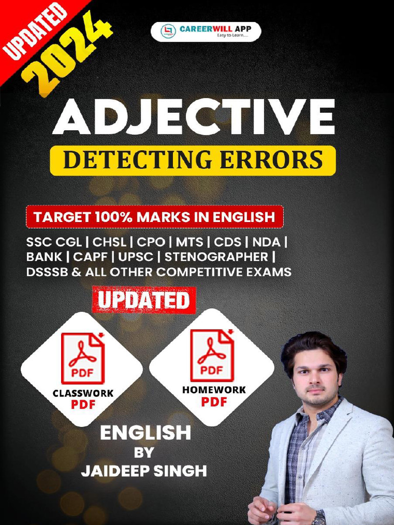 2024 Adjective Errors | PDF