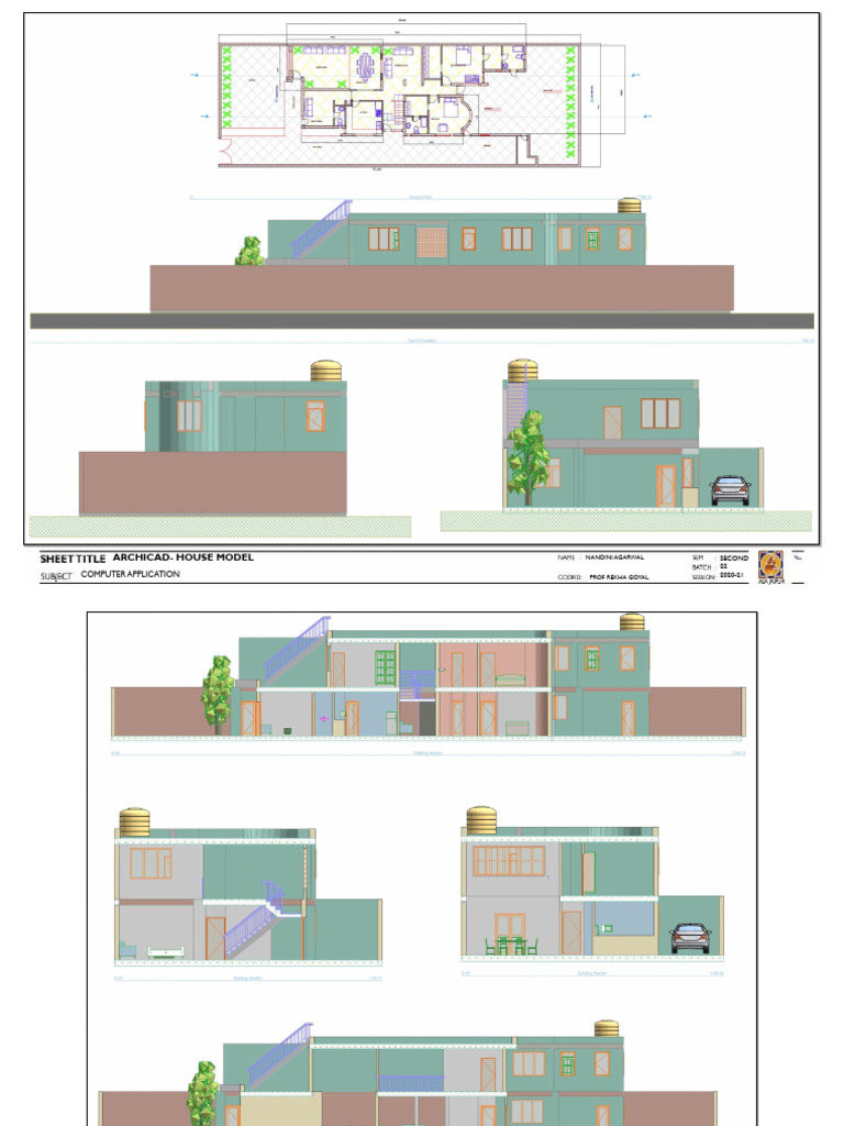 22 - Nandini Agarwal - Archicad - House Model | PDF
