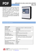 Addressable Fire Alarm Control Panel Data Sheet AW-FP300 | PDF | Fuse ...