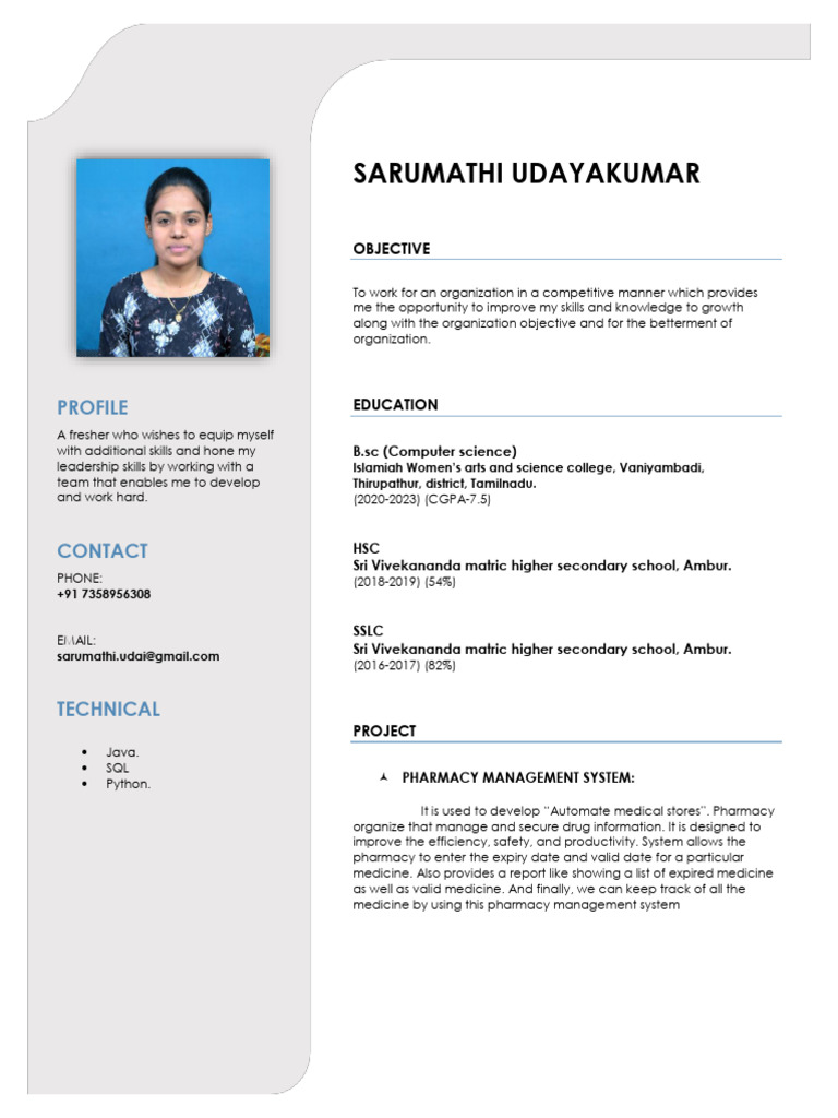 SARUMATHI UDAYAKUMAR | PDF
