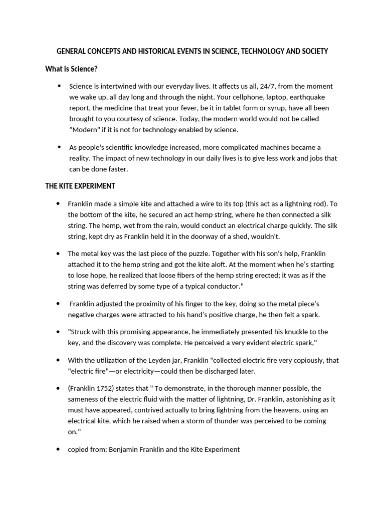 General Concepts and Historical Events in Science | PDF | Science