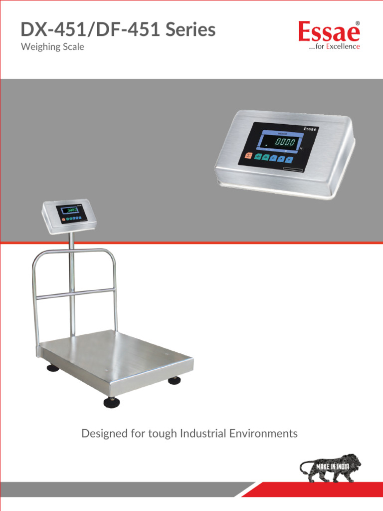 DX-451/DF-451 Weighing Scale Overview | PDF | Electrical Engineering ...