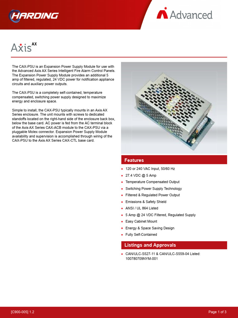 Expansion Power Supply Module ULC | PDF | Power Supply | Alternating ...