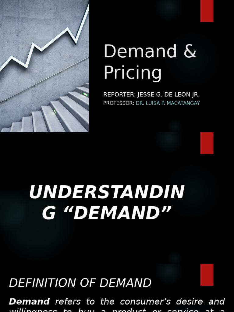 Demand & Pricing | PDF | Demand | Elasticity (Economics)