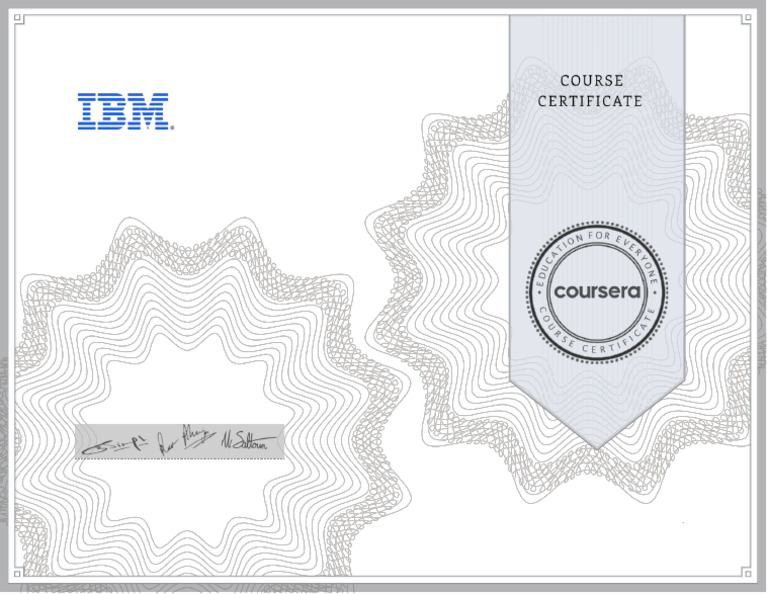 IBM Web Development Course Completion | PDF