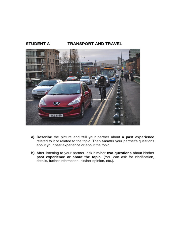 Student A Transport Travel Photo | PDF