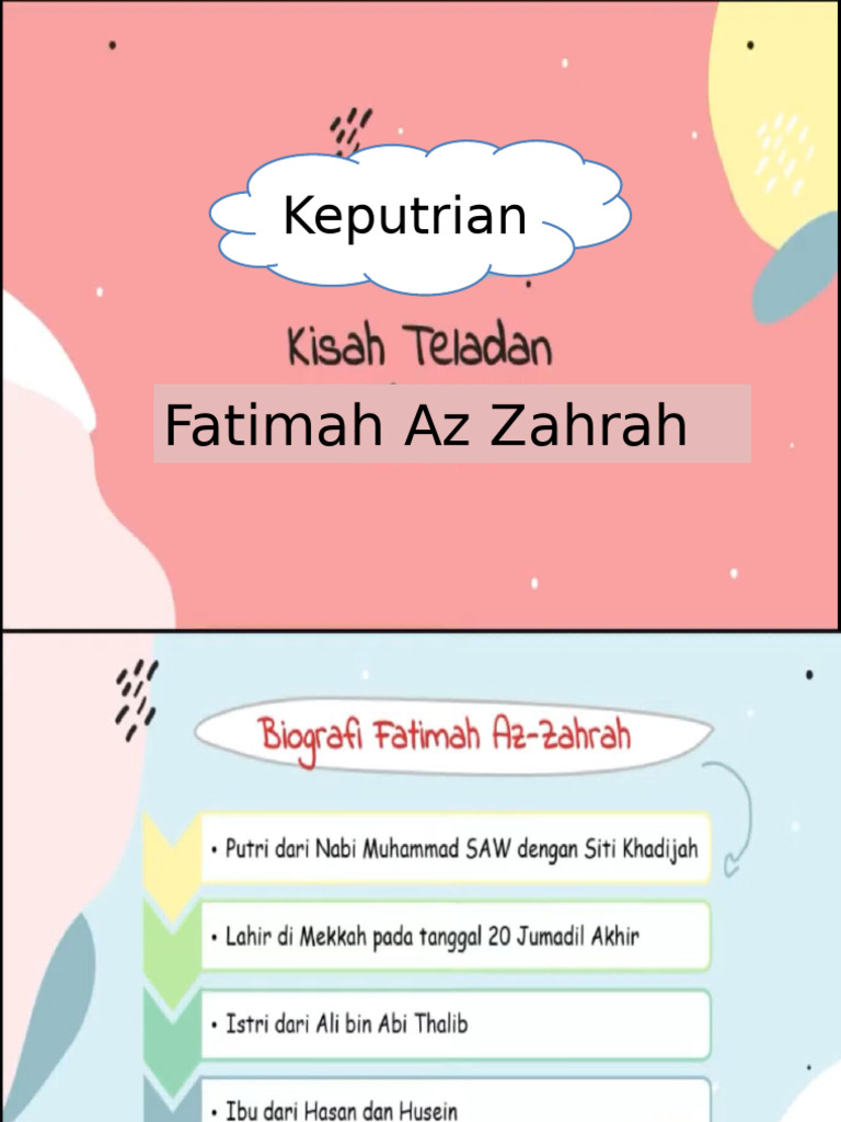 Kisah Teladan Fatimah Az Zahra | PDF