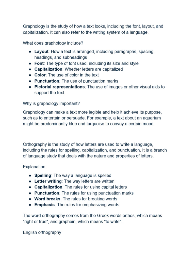 Graphology, Phonology and Orthography A Level | PDF | Phoneme | Linguistics