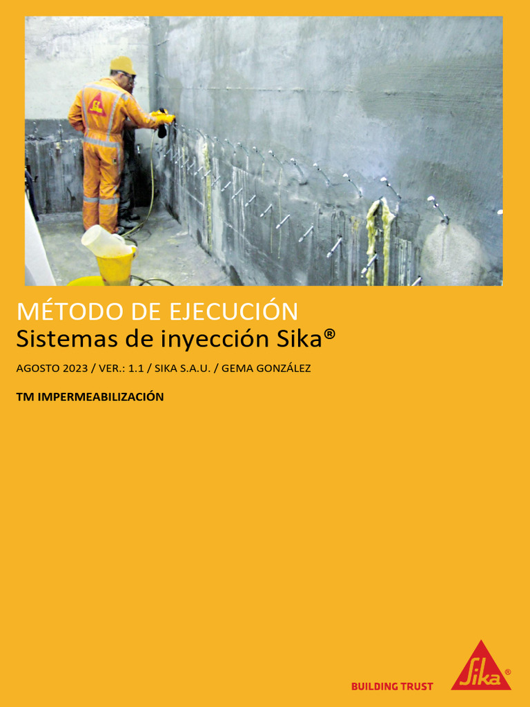 Inyección Sika®: Método de Ejecución | PDF | Inyección de combustible ...