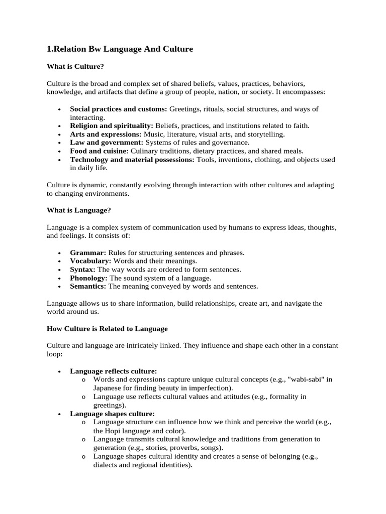 Language Culture and Identity Mid Syllabus Done | PDF | Identity ...