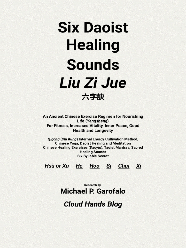 Six Daoist Healing Sounds (Liu Zi Jue) Meditation | PDF