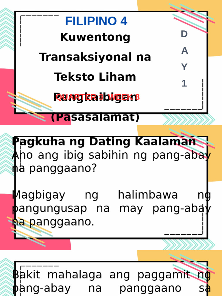 Fil 4 Q3 Week 8 | PDF