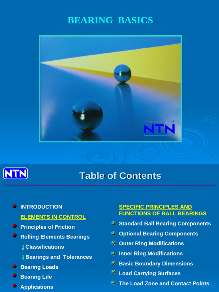 Bearing Basics | PDF | Bearing (Mechanical) | Friction