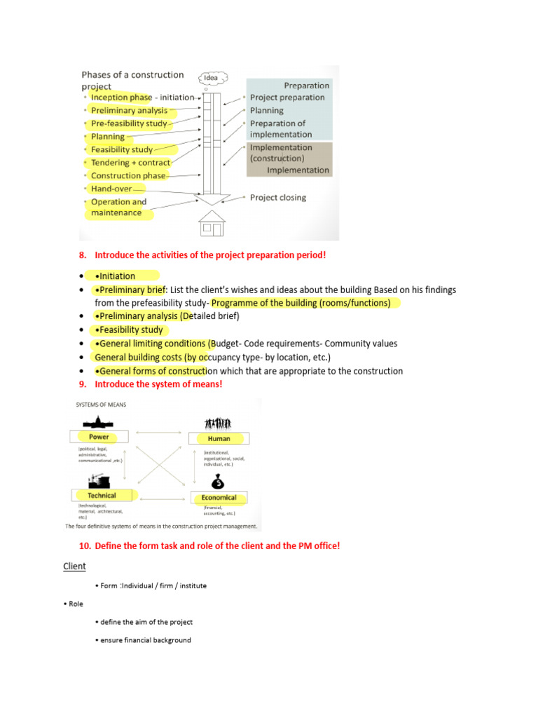 Project Preparation Activities Overview | PDF | Business