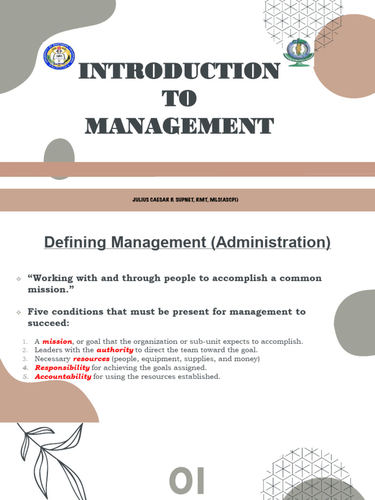 INTRODUCTION-TO-MANAGEMENT | PDF | System | Science