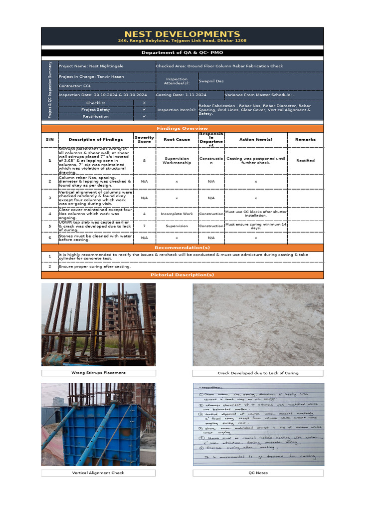 Nest Casandra - Pile Cap Rebar Fabrication Check - 2024.10.21 | PDF | Real Estate | Structural ...