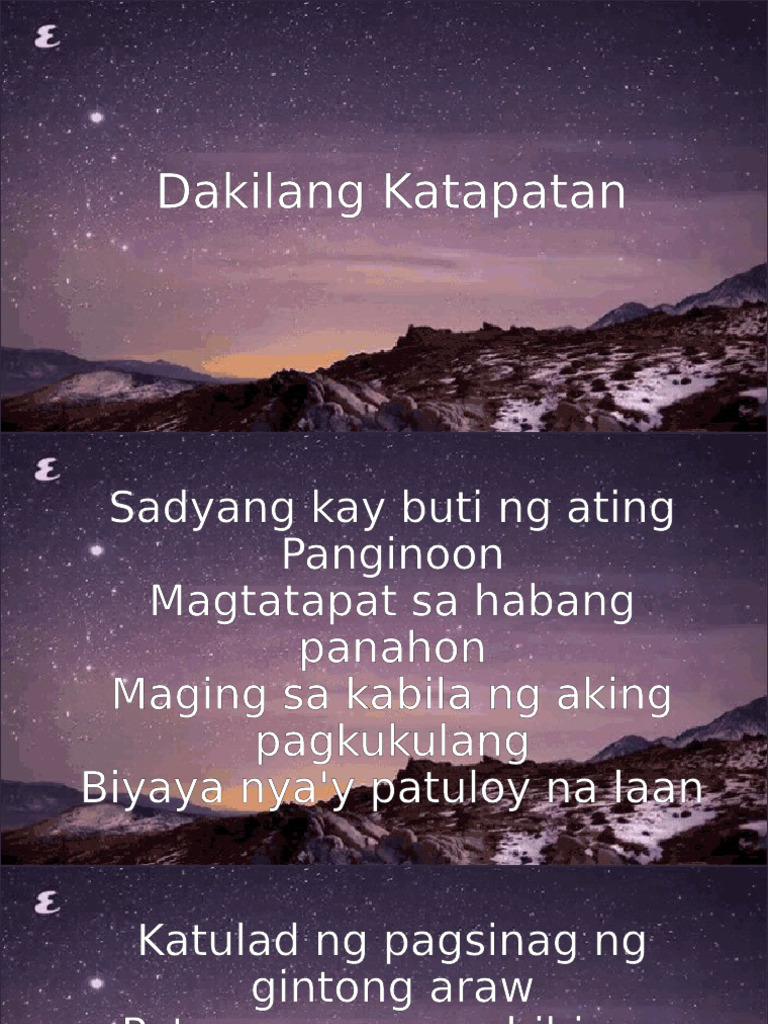 Dakilang Katapatan | PDF