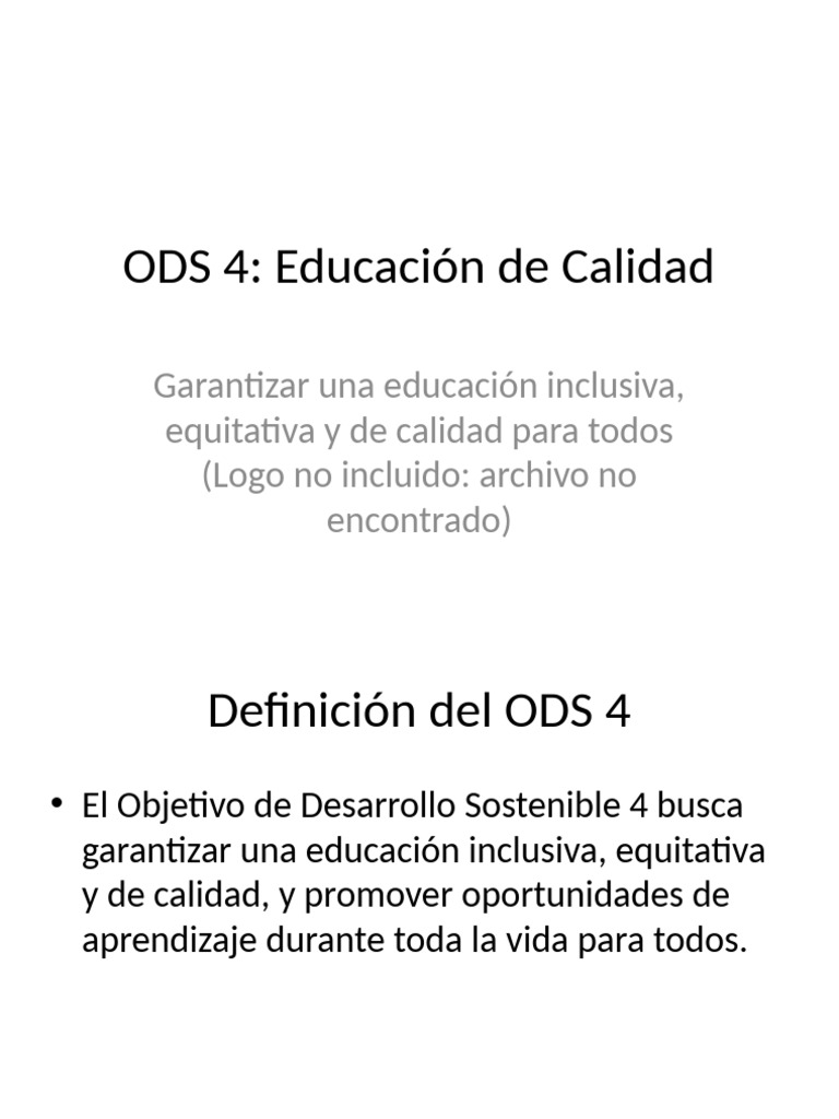 Presentacion Dinamica ODS4 | PDF