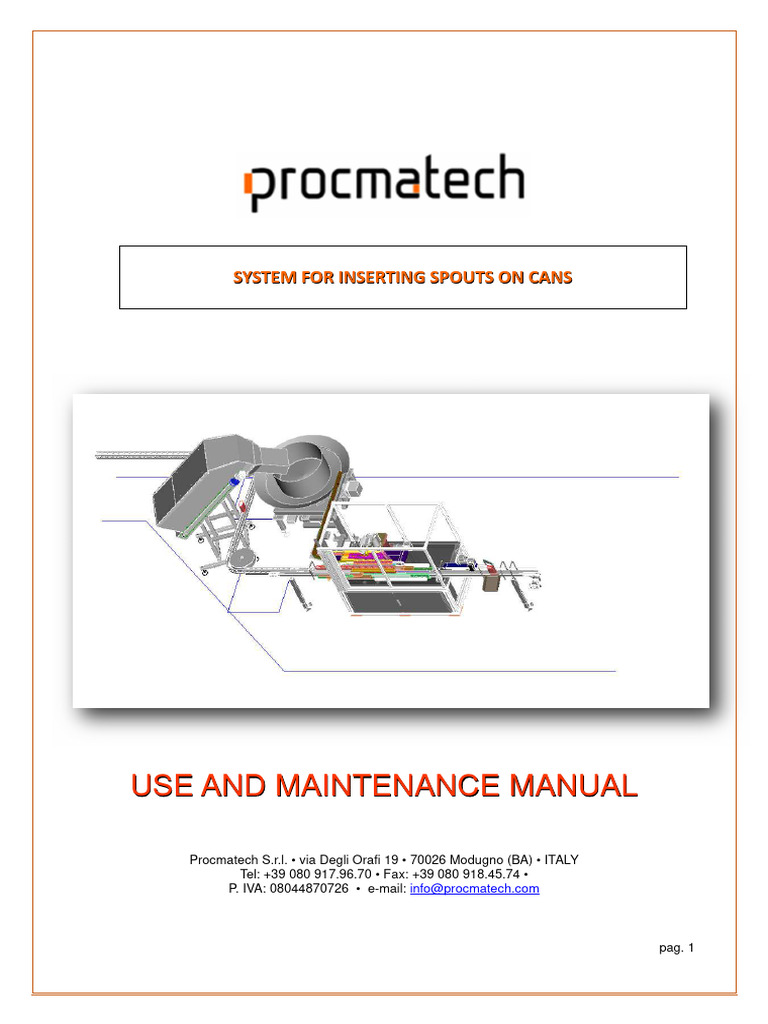 Use and Maintenance Manual-18035pd | PDF | Electromagnetic ...