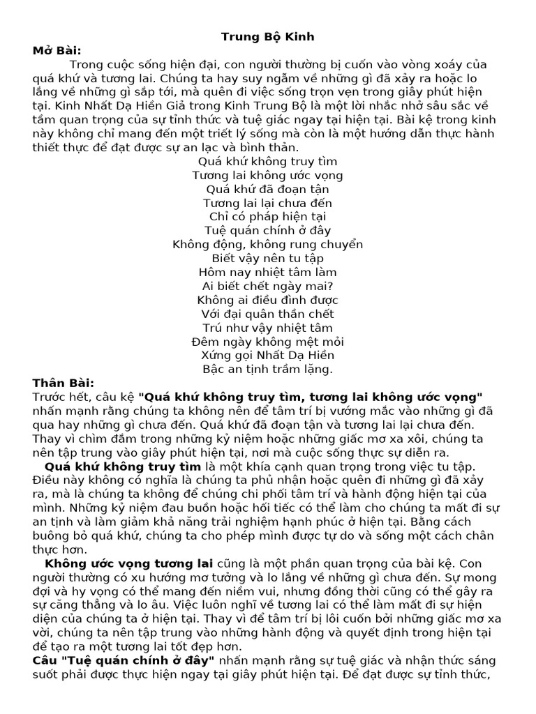 Trung B Kinh | PDF