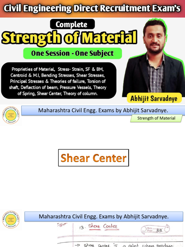 13) Shear Center | PDF