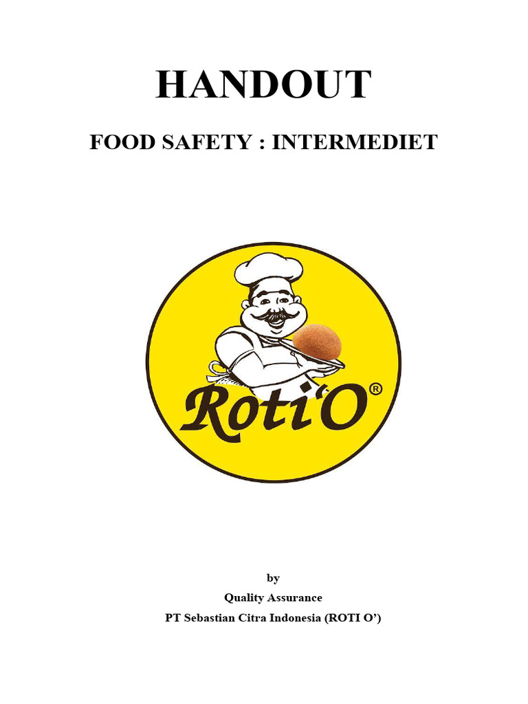 Handout Food Safety Inter 2024 Rev | PDF