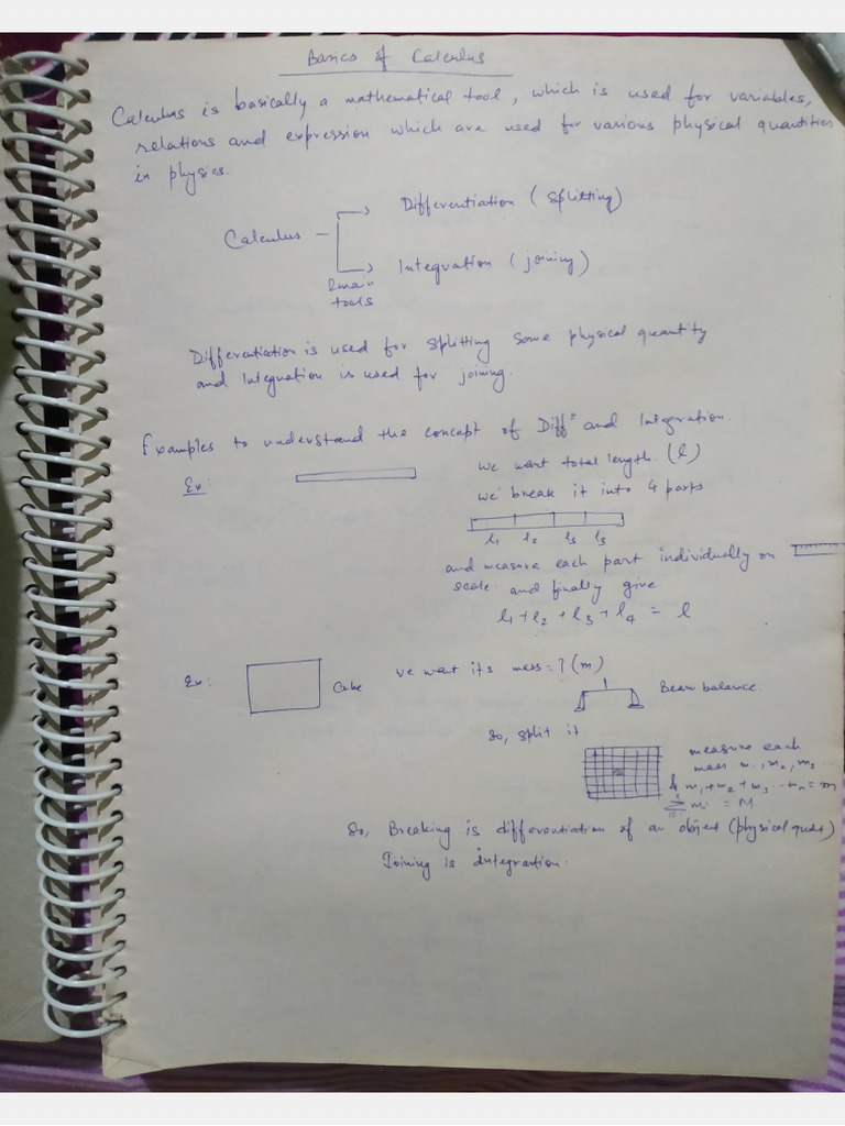 Basics of Calculus | PDF