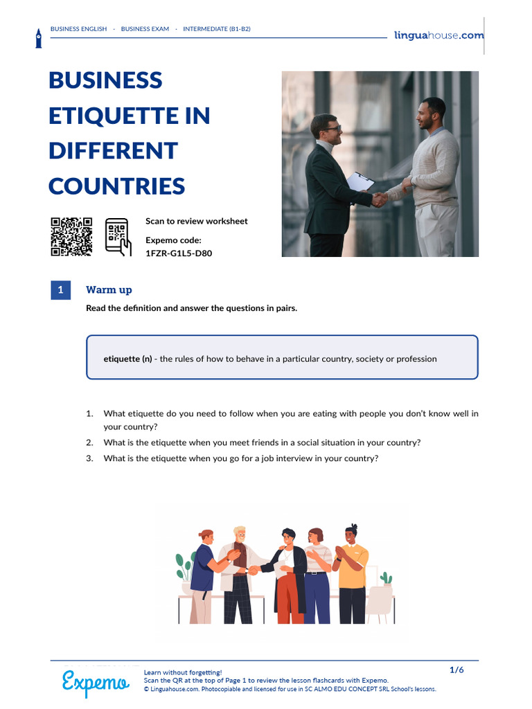 Global Business Etiquette Guide | PDF | Etiquette