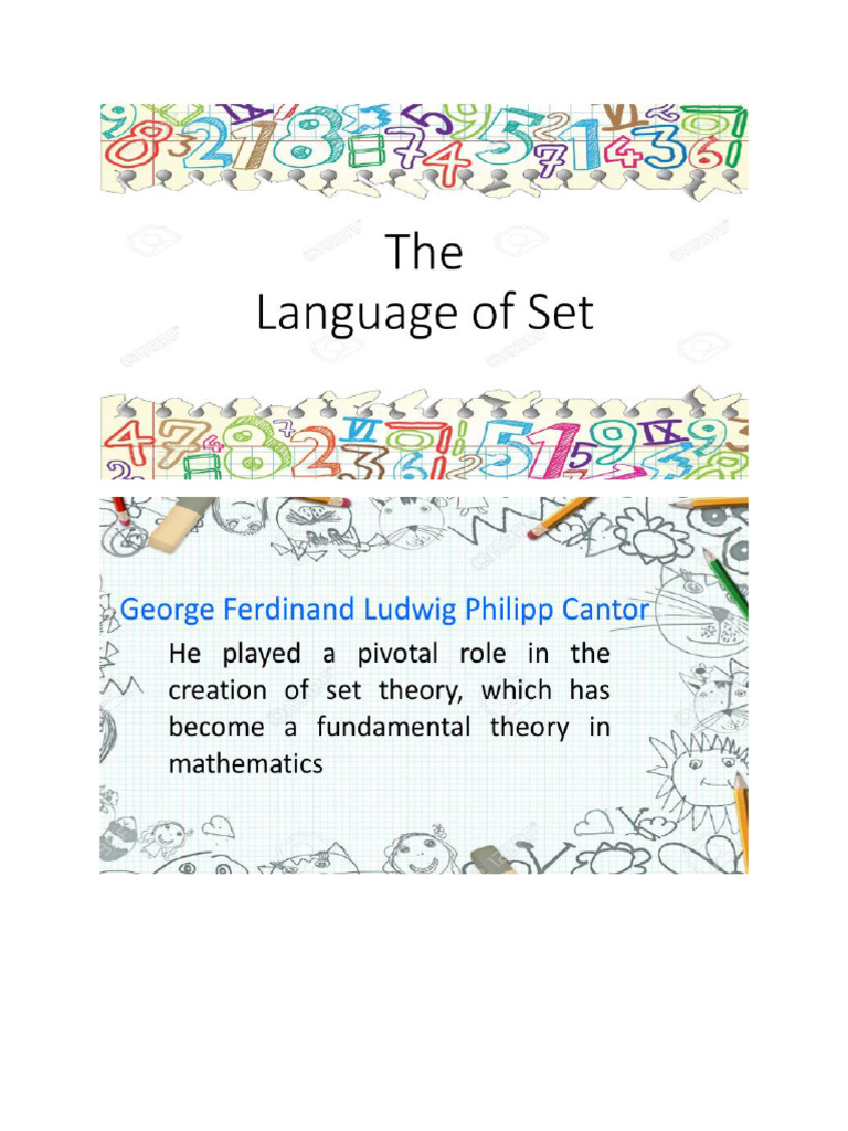 Language of Sets (1) | PDF