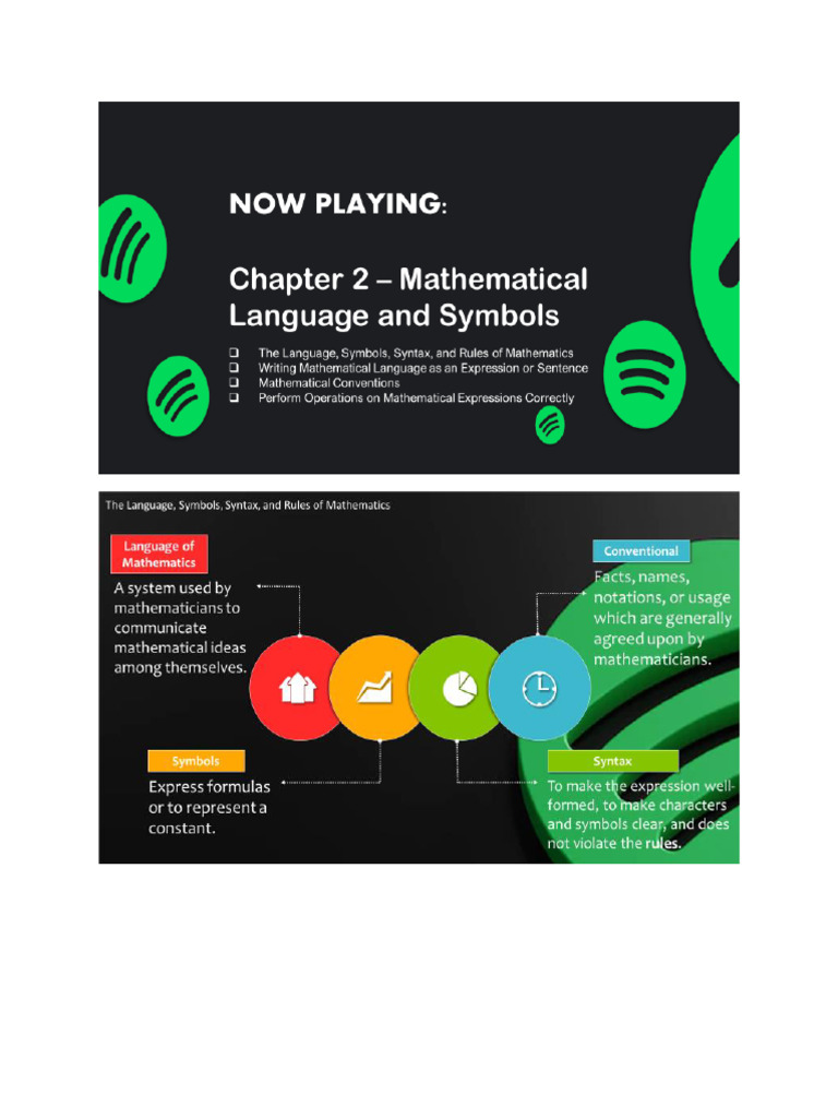 Mathematical Language Syntax | PDF