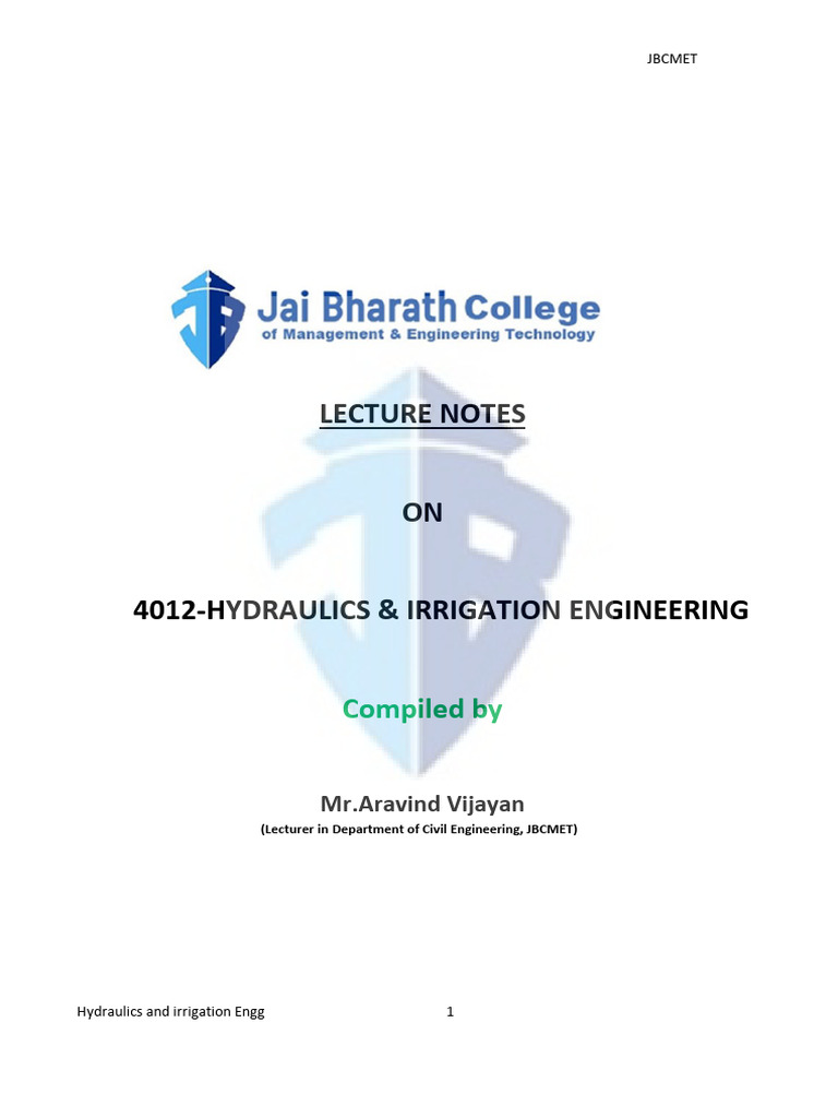 4012-Hi Lecture Note | PDF | Pressure | Viscosity