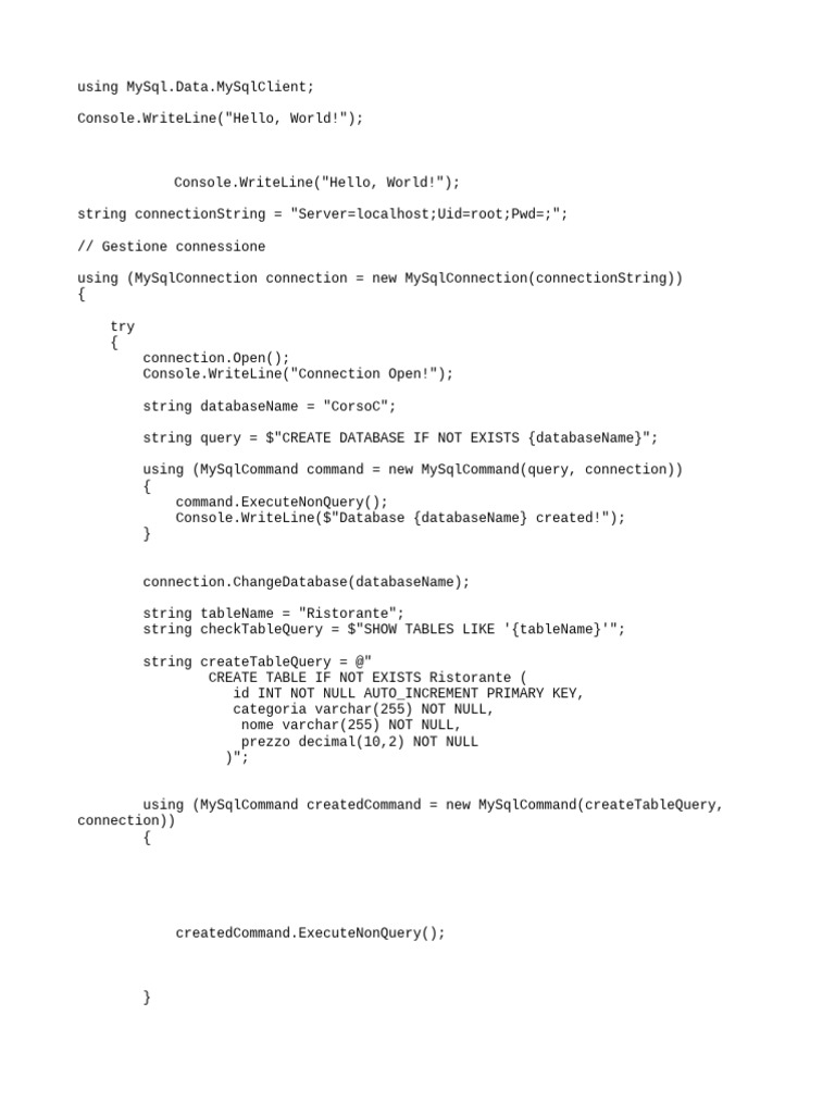 MySQL Database and Table Creation Guide | PDF