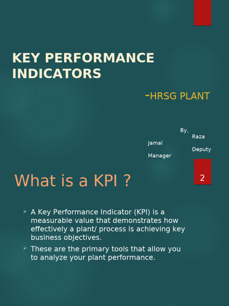 KPI | PDF | Steam | Boiler