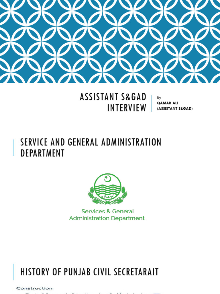 S&GAD Interview Guide and Functions | PDF