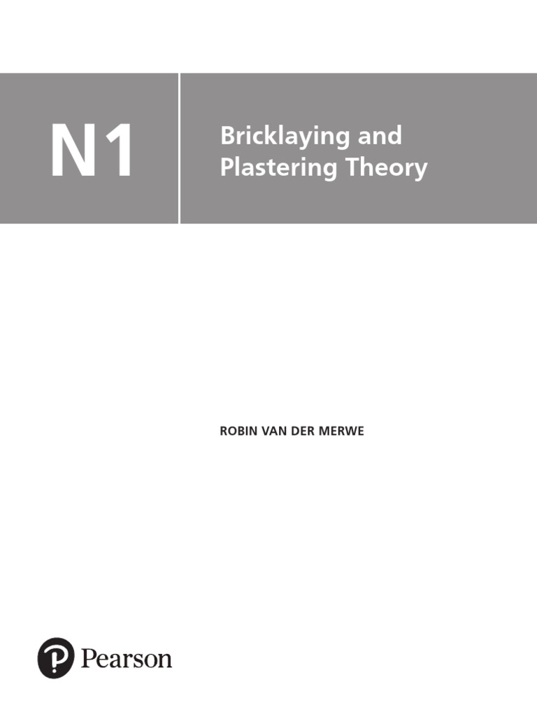 Bricklaying and Plastering N1 Sample Chapter | PDF | Concrete | Masonry
